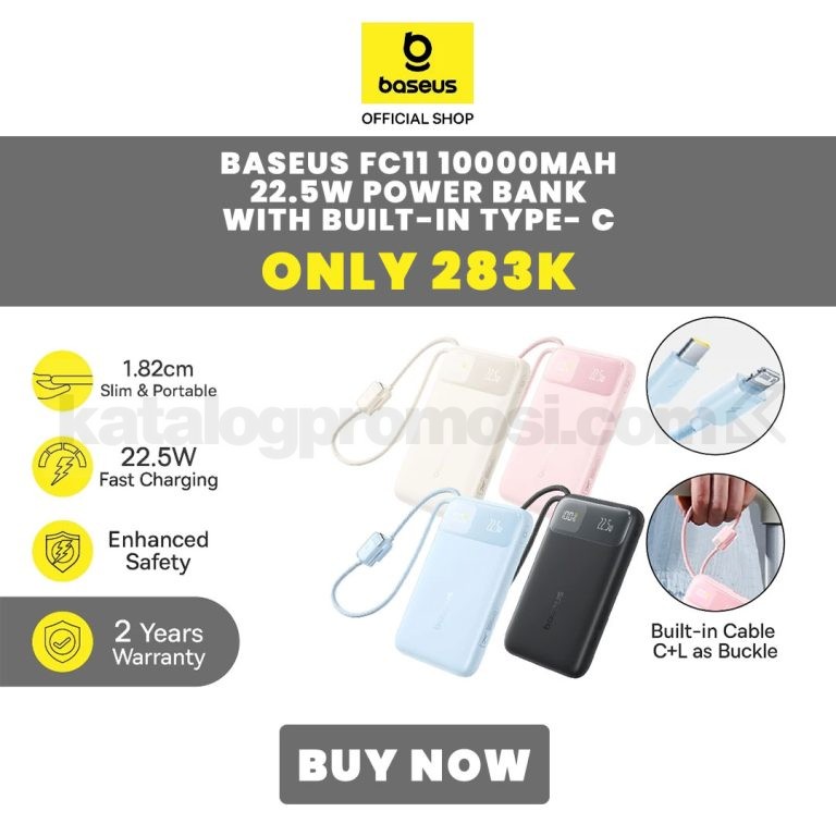 Promo Baseus FC11 10000mAh Power Bank Rp. 283.000