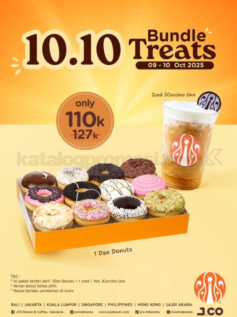 Promo JCO 10.10 BUNDLE TREATS cuma Rp. 110.000