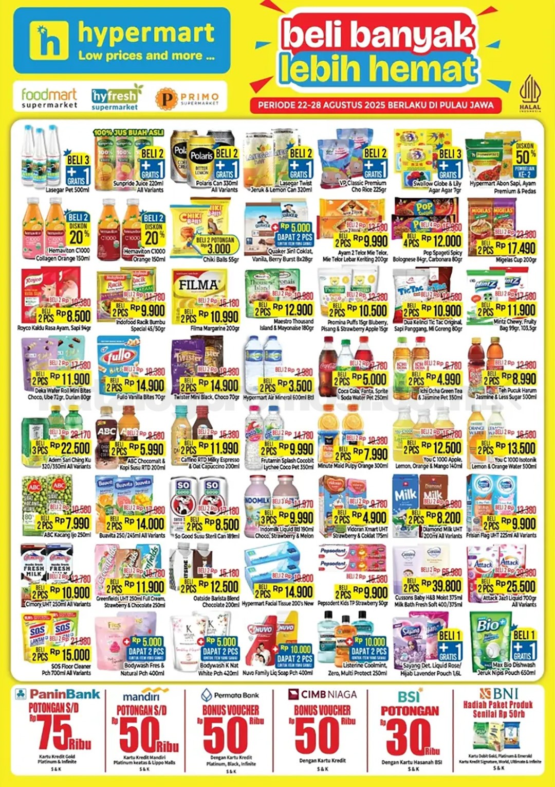 Promo HYPERMART WEEKDAY 25-28 AGUSTUS 2025 • SoPasti.Com