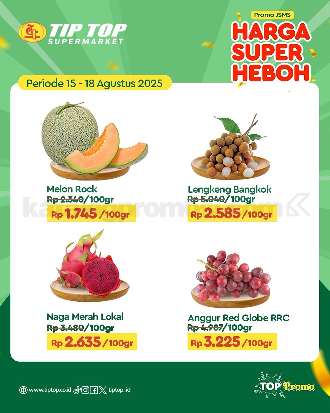 Promo JSM TIP TOP Supermarket Minggu ini 15-18 AGUSTUS 2025