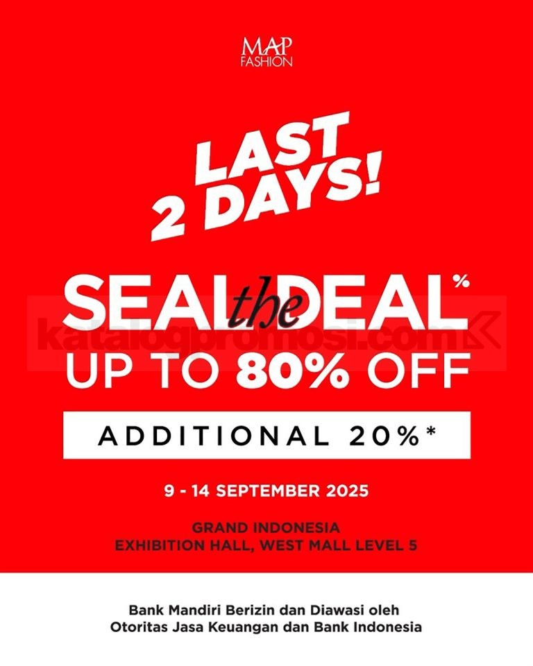 Promo MAP Fashion Seal the Deal diskon hingga 80% + 20%