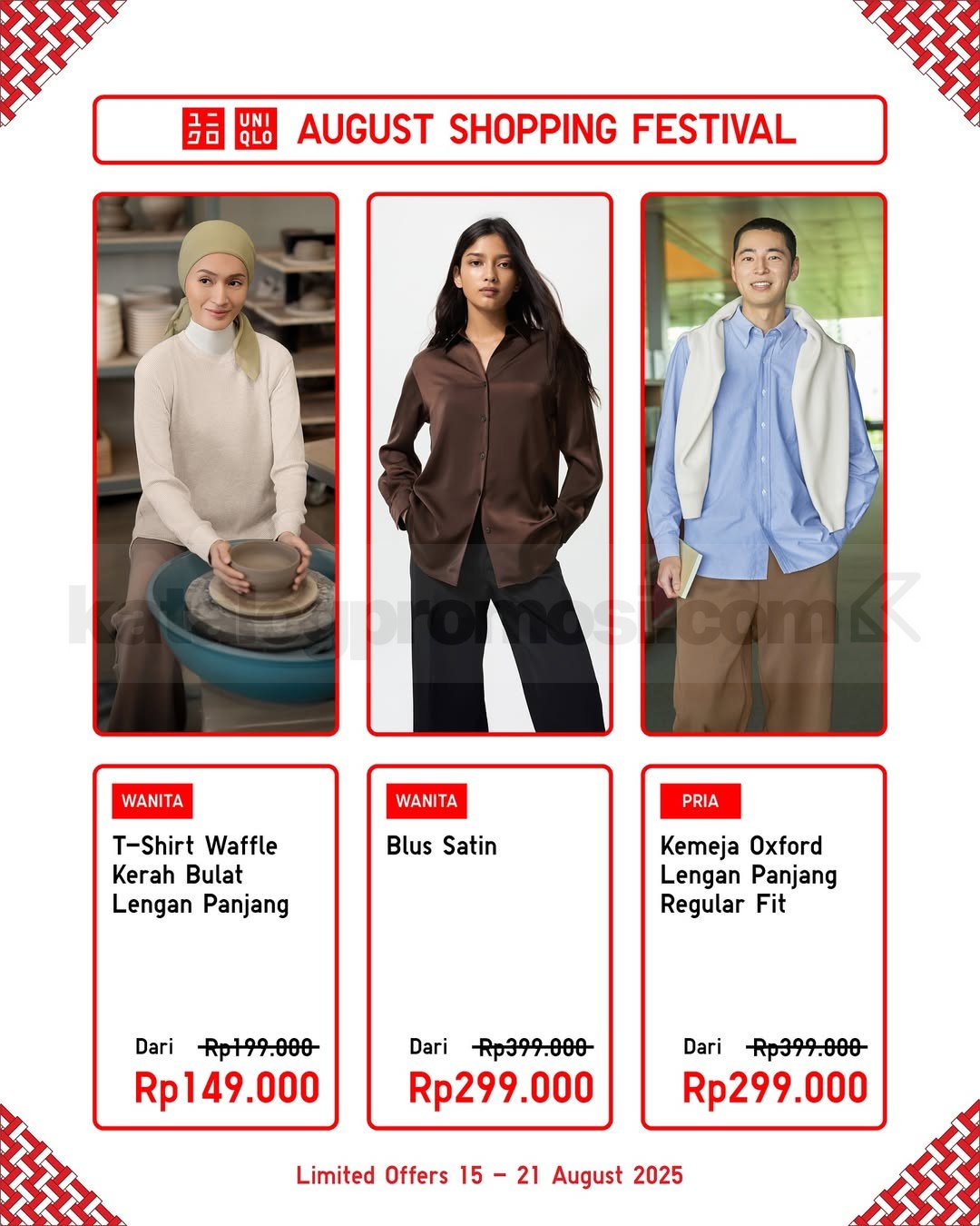 Promo UNIQLO Merdeka Limited Offers 15-21 Agustus 2025 • SoPasti.Com