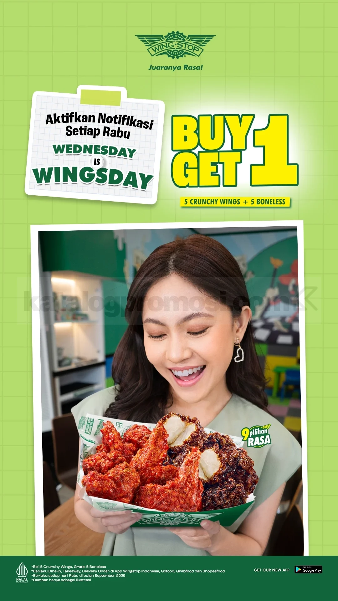 Promo Wingstop Wednesday is Wingsday Beli 5 Gratis 5