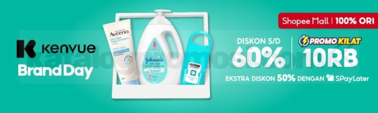 Promo Kenvue di Shopee Diskon hingga 60% dan SERBA 10K!