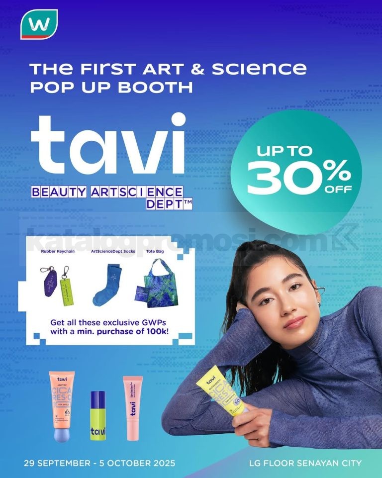 Promo TAVI Pop-Up Booth Diskon hingga 30% + Merchandise Eksklusif!