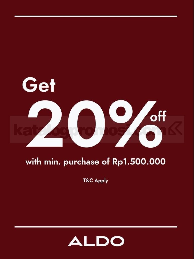 Promo ALDO Deals Get Discount 20% Off*