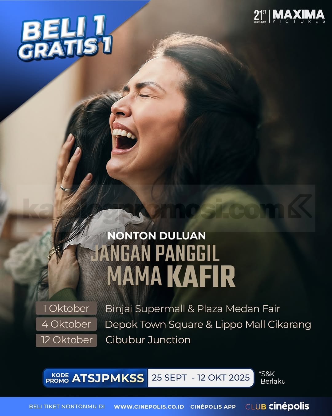 Promo Cinepolis Advance Ticket Sales! Beli 1 Gratis 1 tiket Jangan ...