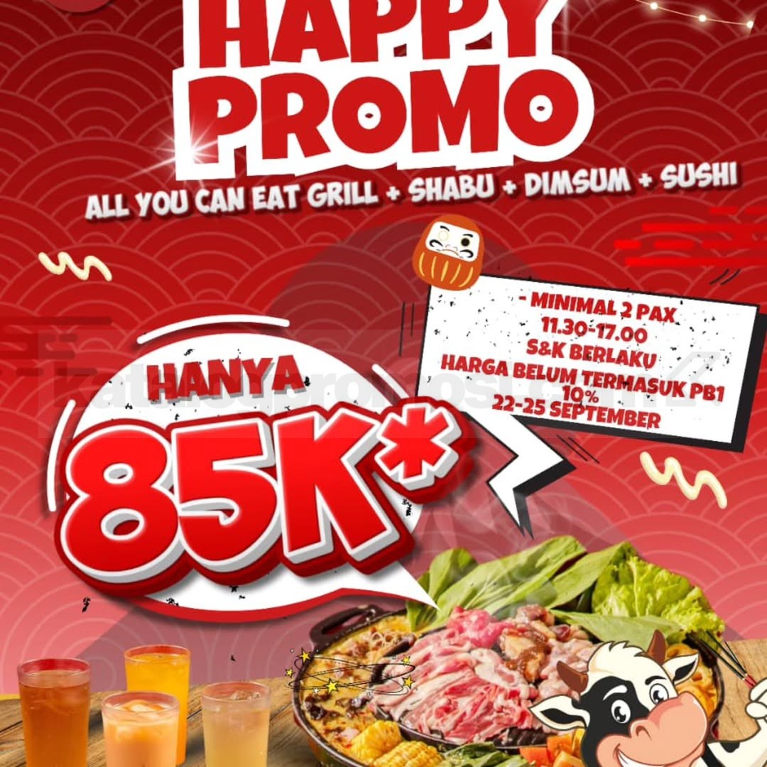 Happy Promo Sakabe Buffet Makan Sepuasnya cuma Rp 85K