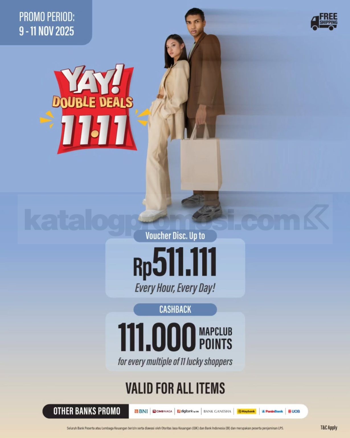 Promo MAPCLUB Double Deals 11.11 Voucher Hingga Rp. 511.111