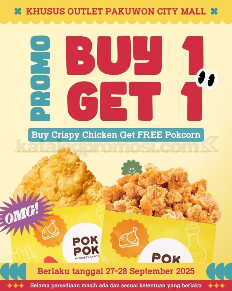 Promo PokPok Pakuwon City Mall Buy 1 Get 1