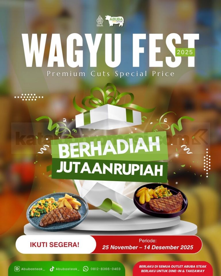 Promo Abuba Steak Wagyu Fest 2025 Paket Mulai Rp. 320.000
