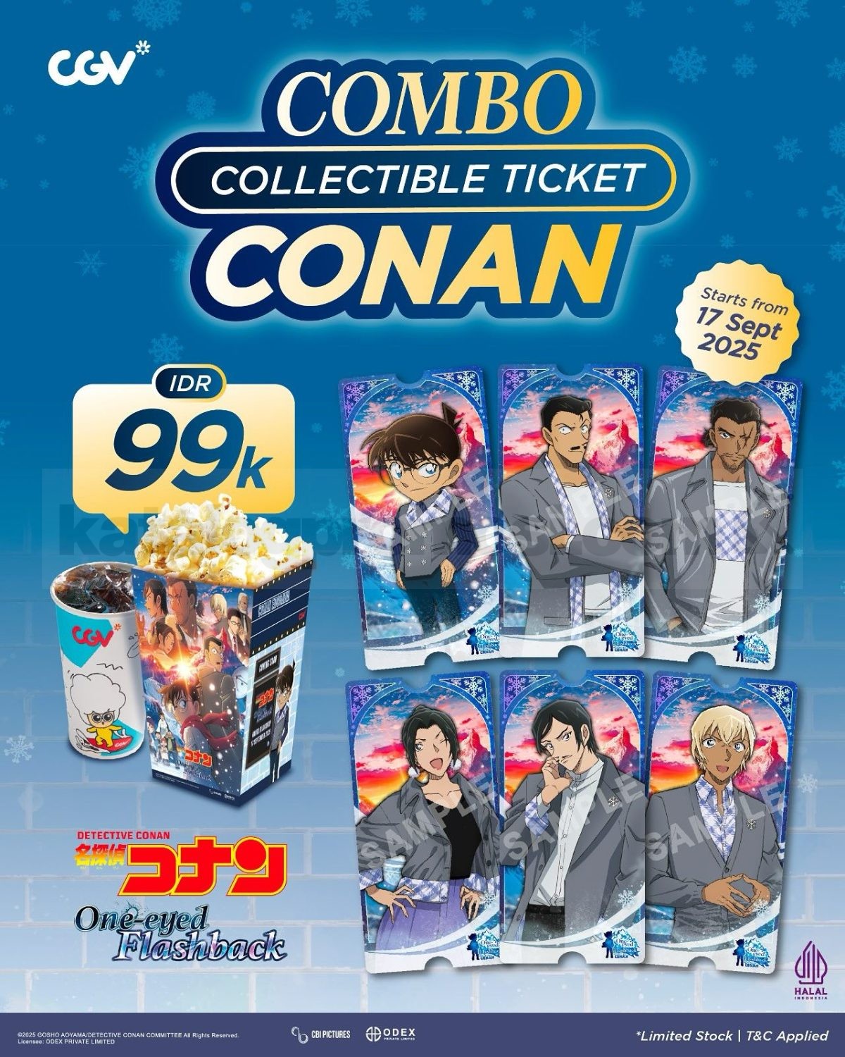 Promo CGV Detective Conan Collectible Ticket Combo Rp99.000