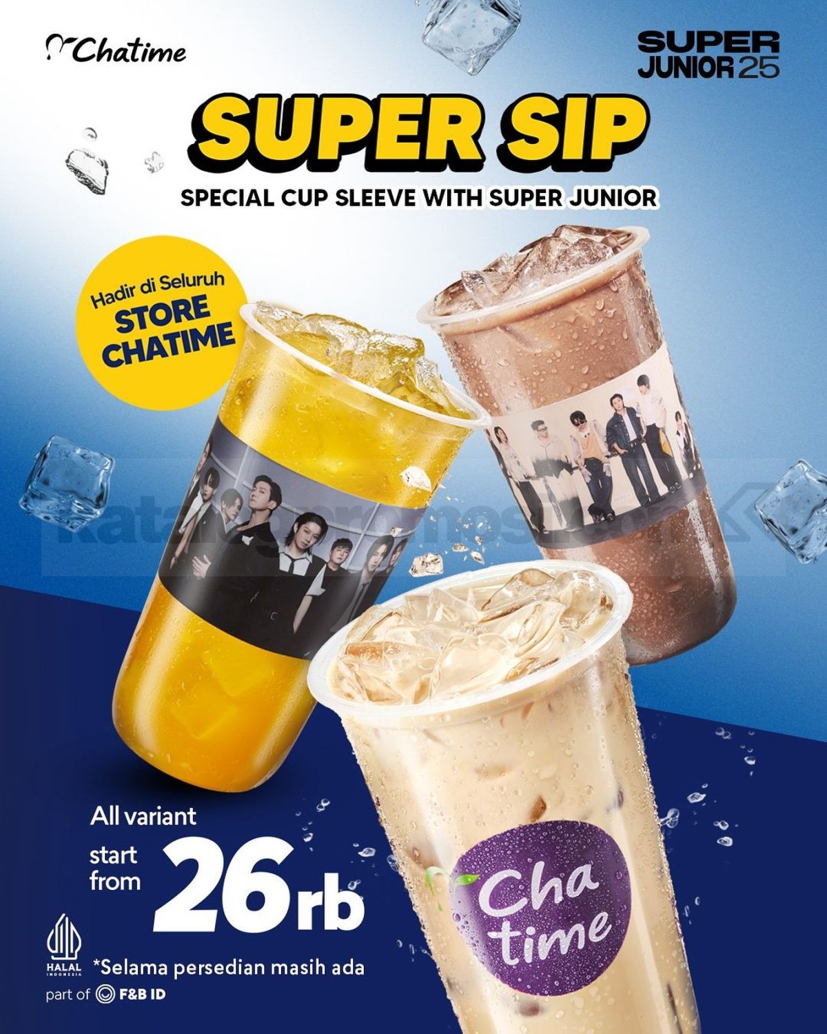 Promo Chatime Super Junior 25 Special Cup Sleeve mulai Rp 26.000