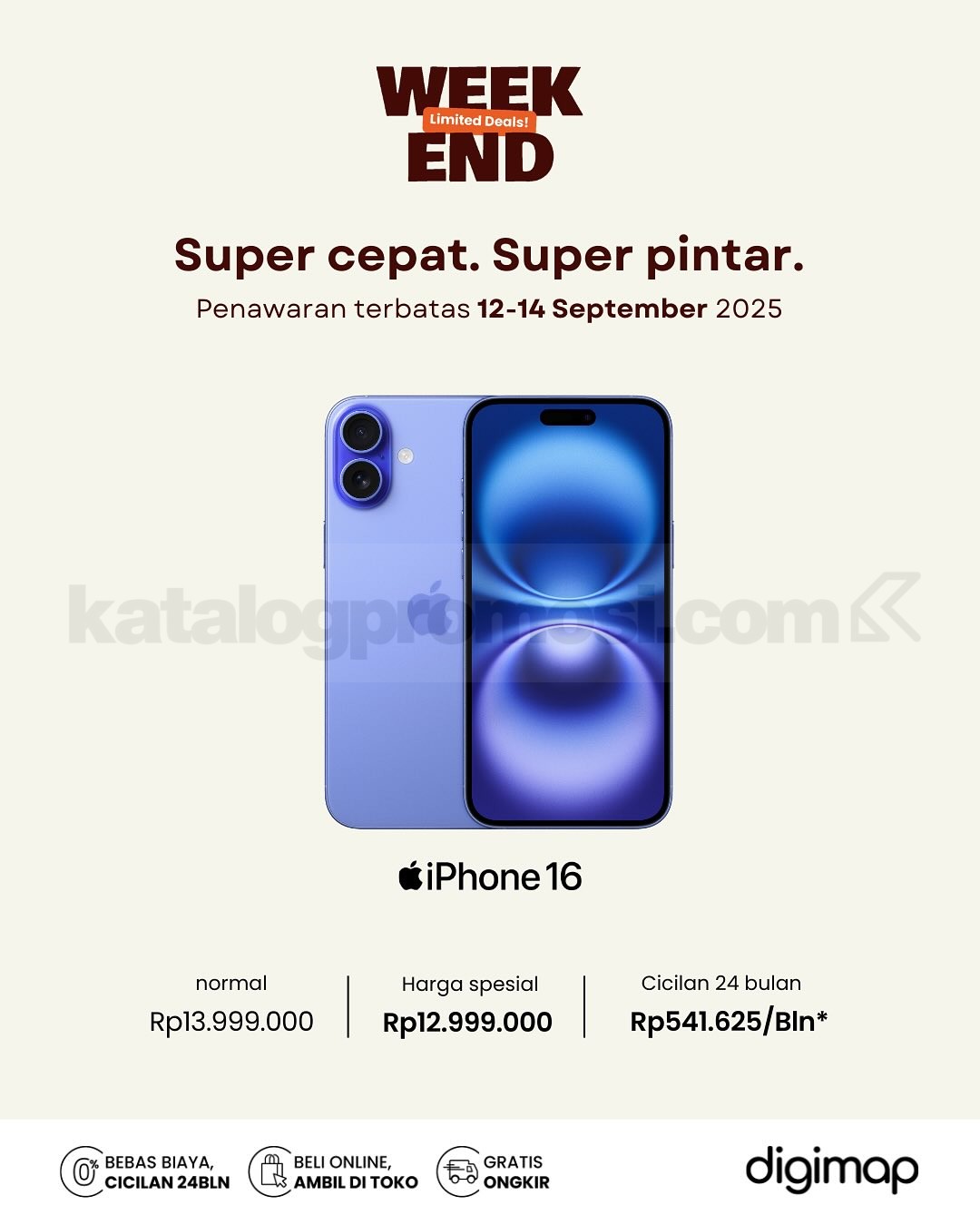 Promo Digimap Weekend iPhone mulai Rp 5.749.000 • SoPasti.Com