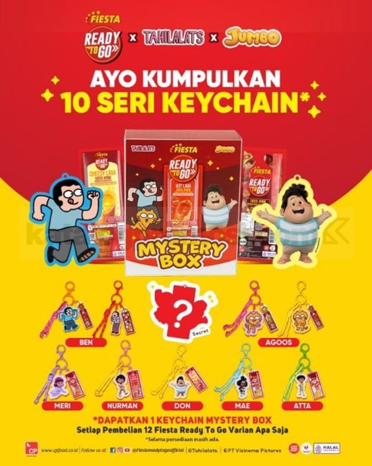Promo Fiesta Ready To Go x Tahilalats x Jumbo Gratis Keychain