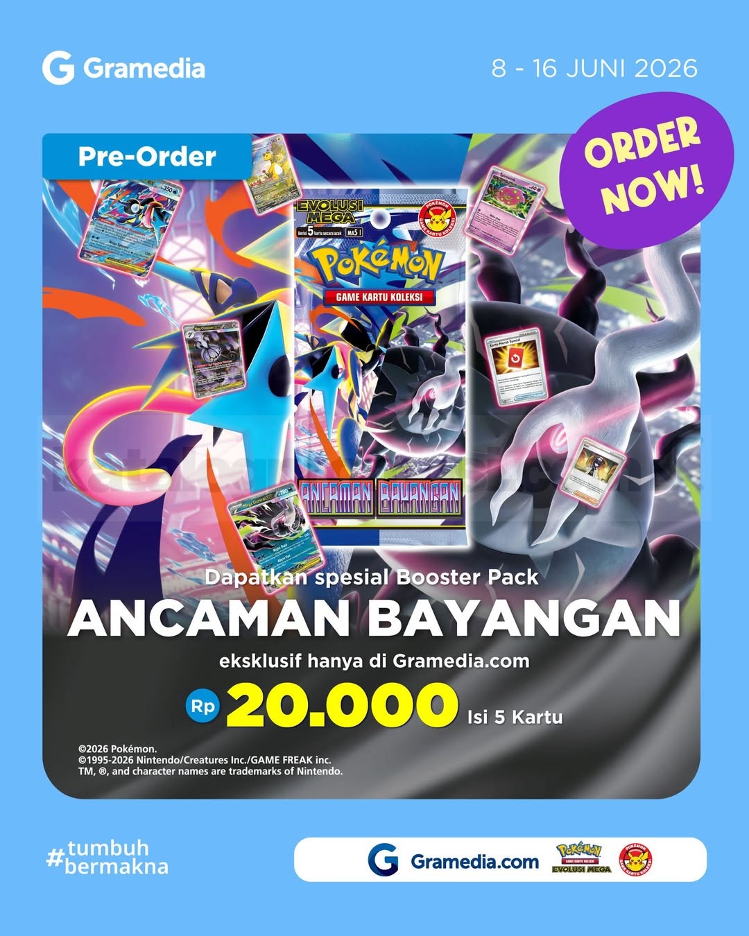 Promo Gramedia Pokémon Ancaman Bayangan Rp. 20.000