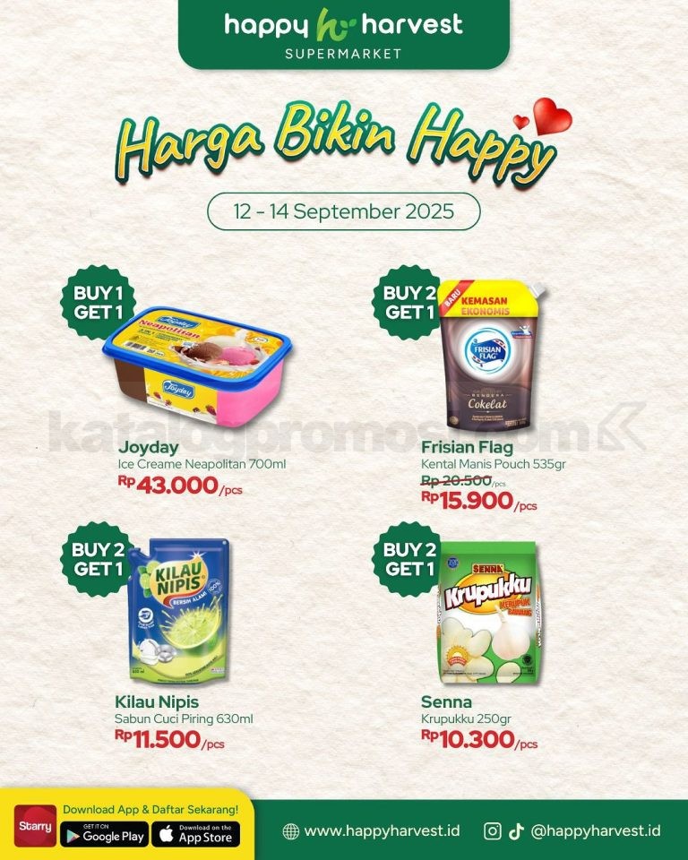 Promo Happy Harvest JSM Minggu ini 12-14 September 2025