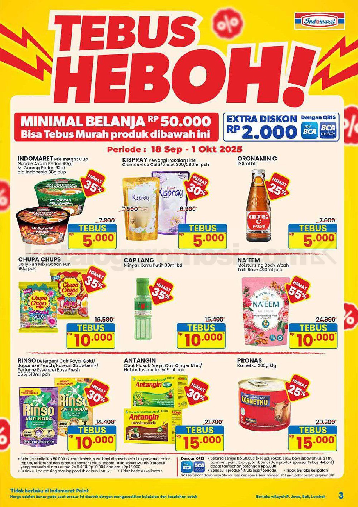 Promo TEBUS HEBOH INDOMARET 18 September – 01 Oktober 2025 • SoPasti.Com