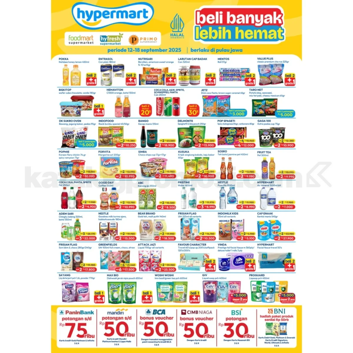 Promo HYPERMART WEEKDAY 15-18 September 2025 • SoPasti.Com
