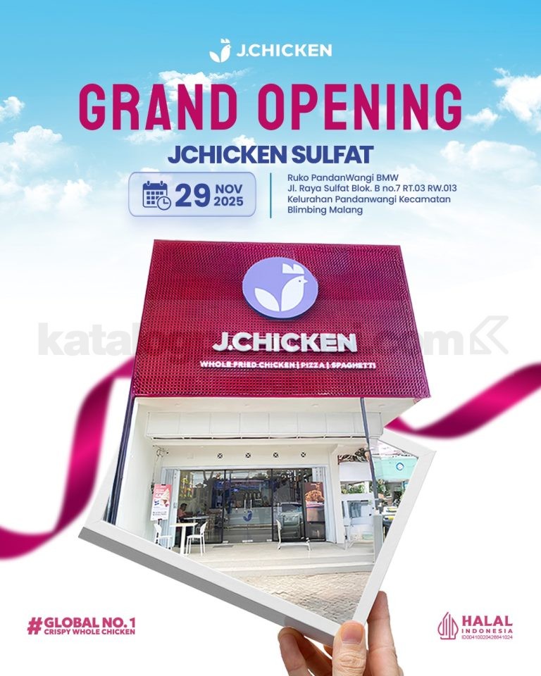 Promo J.Chicken Grand Opening Sulfat Malang Gratis 50 Crunchy Bites