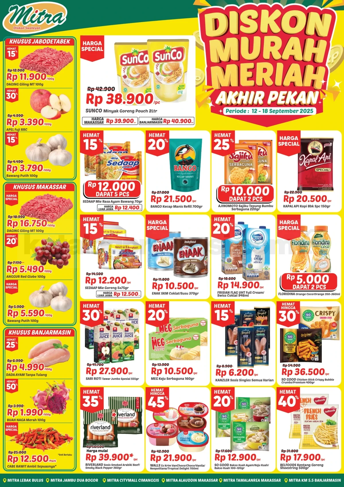 Promo JSM Mitra Diskon Swalayan Akhir Pekan 12-18 September 2025 ...