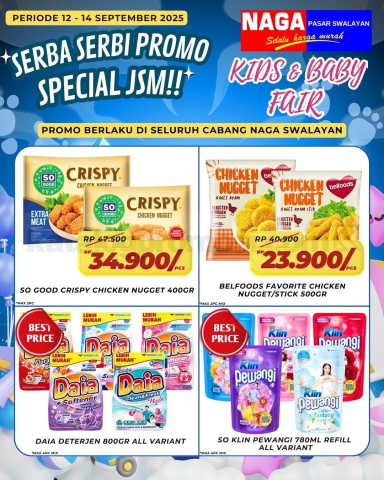 Promo JSM Naga Swalayan Weekend 12-14 September 2025 – SoPasti.Com
