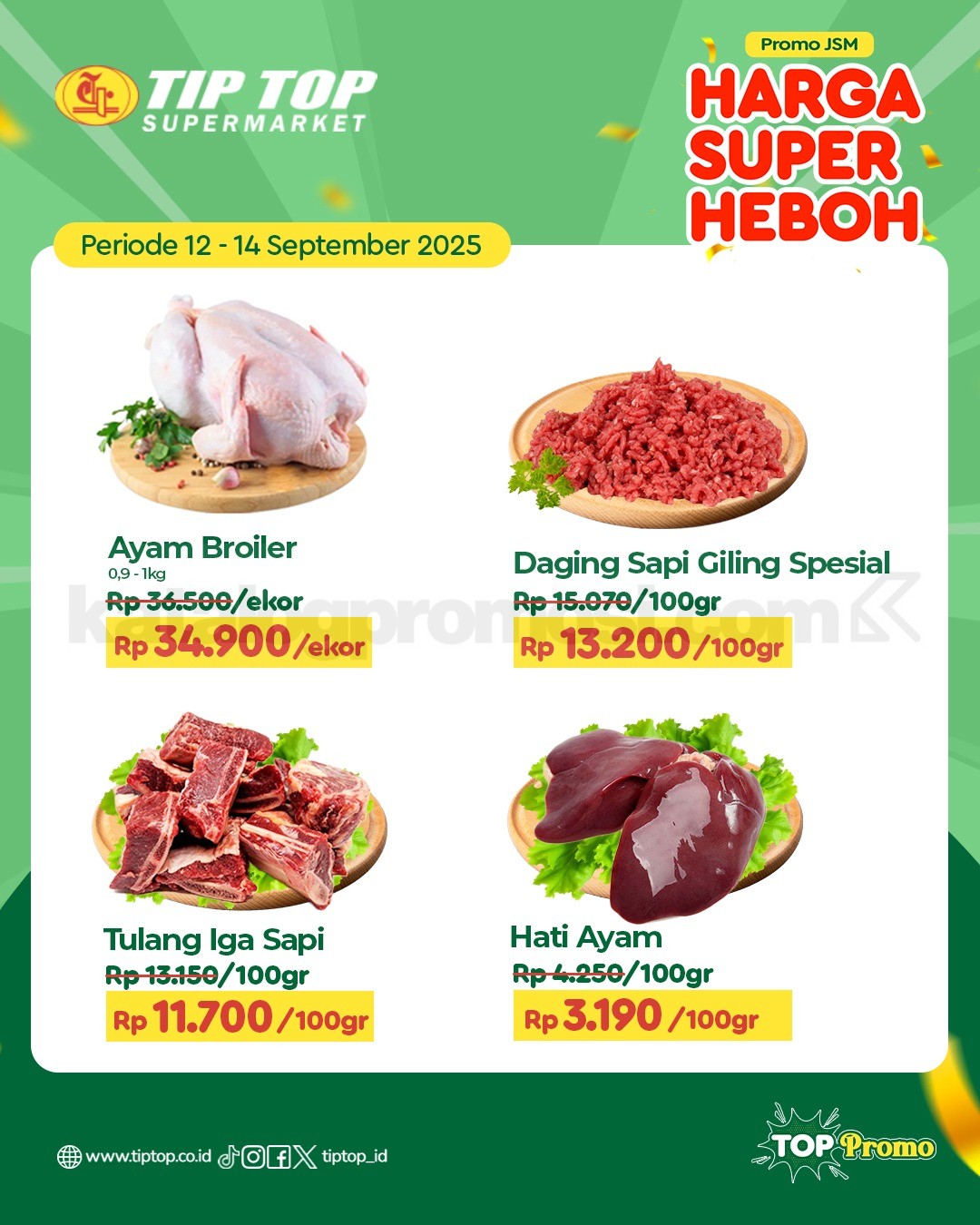 Promo JSM TIP TOP Supermarket Minggu ini 12-14 September 2025 – SoPasti.Com
