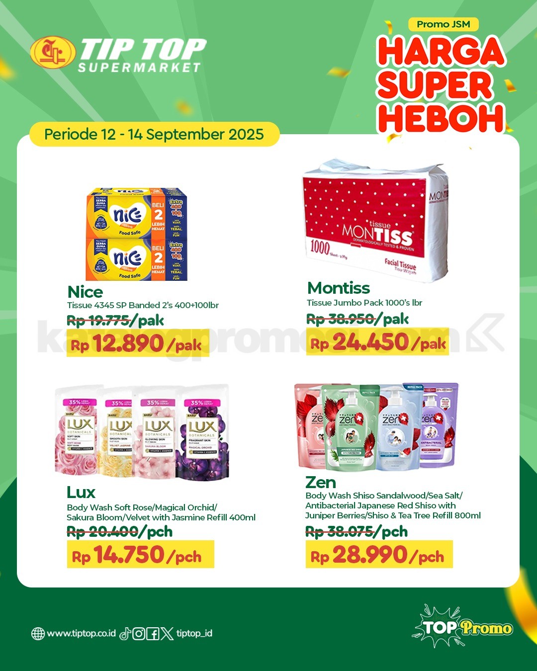 Promo JSM TIP TOP Supermarket Minggu ini 12-14 September 2025 • SoPasti.Com
