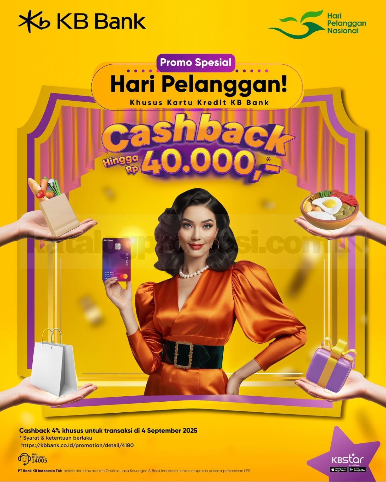 Promo KB Bank Harpelnas Cashback 4%