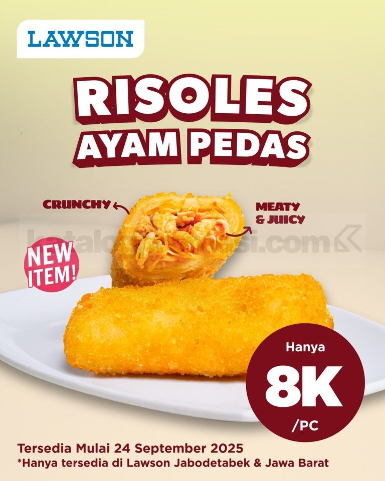 Promo Lawson NEW! Risoles Ayam Pedas Rp8.000 • SoPasti.Com
