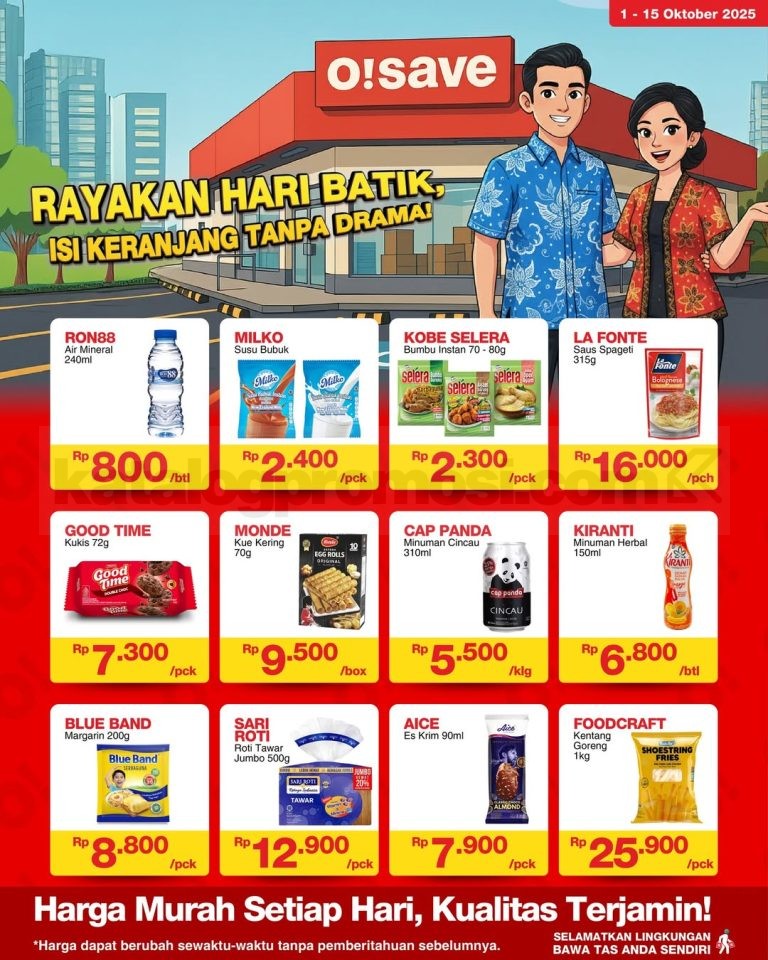 Promo O!Save Katalog Belanja Eksklusif Belanja Hemat 01-15 Oktober 2025