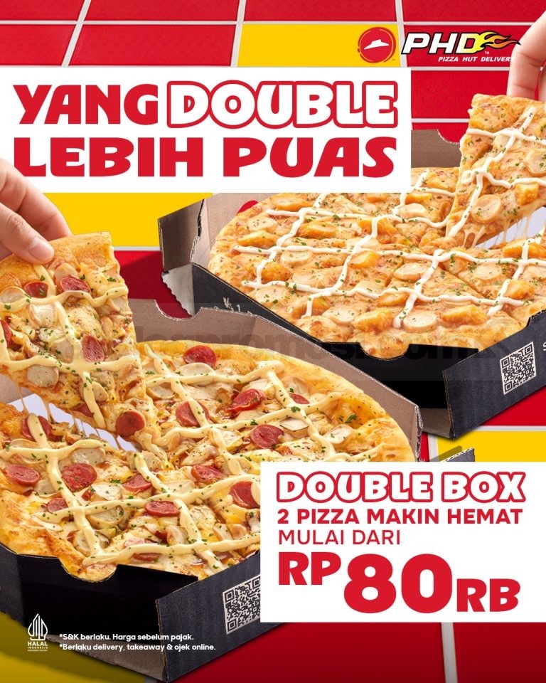 Promo PHD Double Box 2 Pizza Mulai Rp. 80.000-an