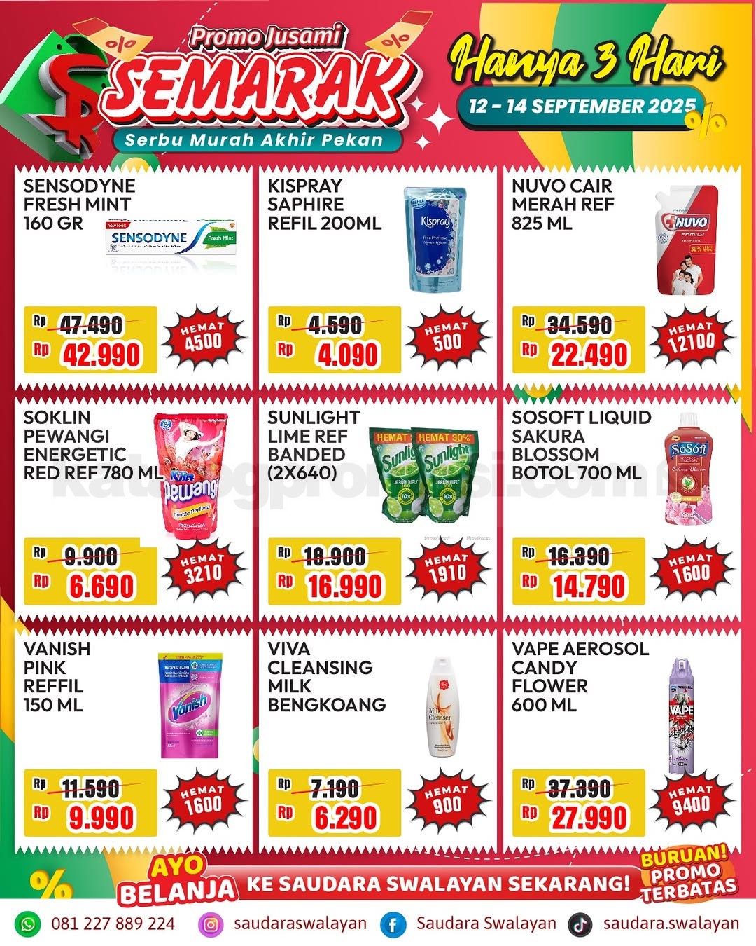 Promo Saudara Swalayan Jusami Semarak 12-14 September 2025