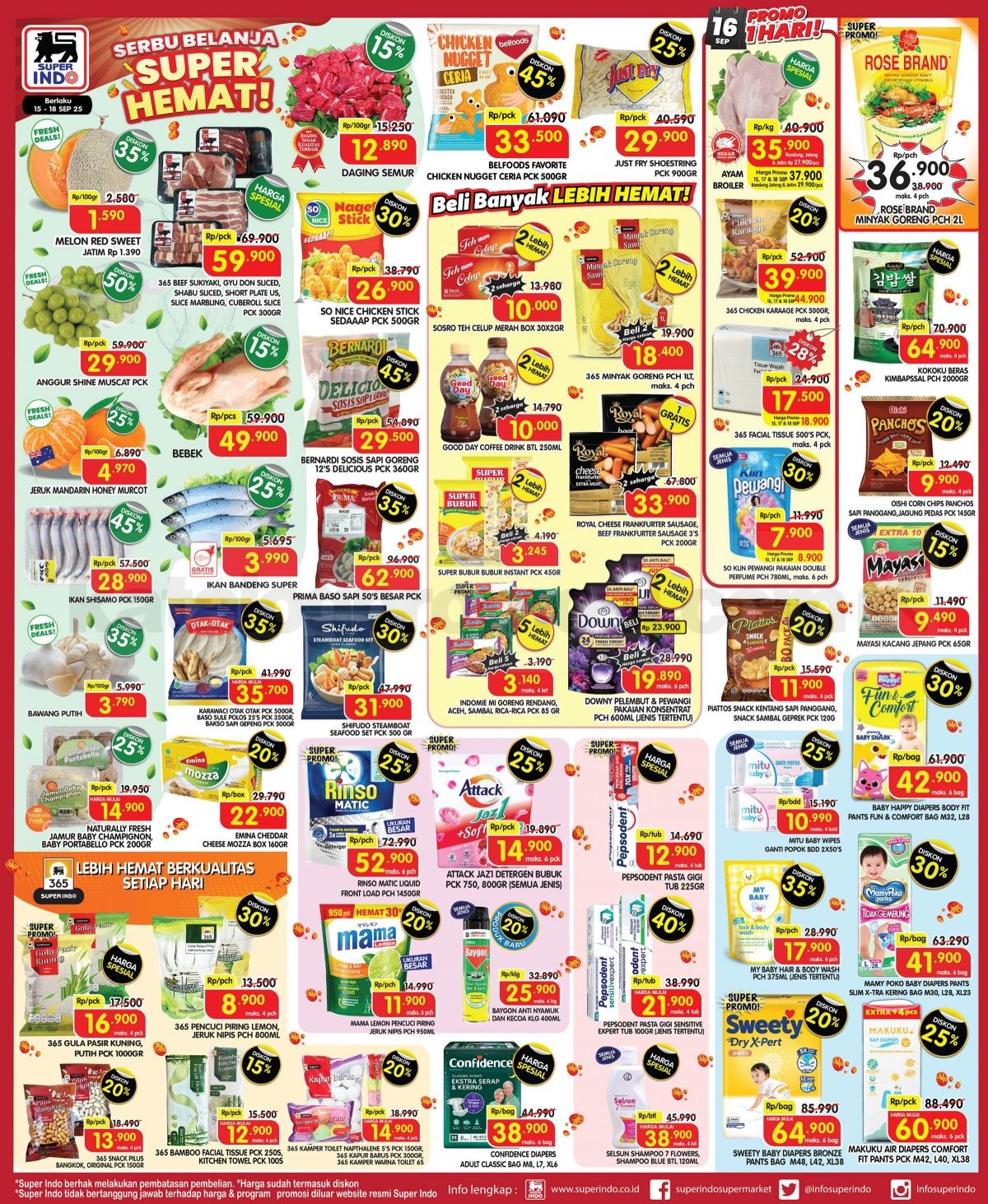 Promo SUPERINDO Weekday 15-18 September 2025 • SoPasti.Com
