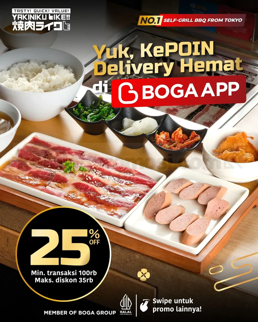 Promo Yakiniku Like Delivery Hemat hingga 50% • SoPasti.Com