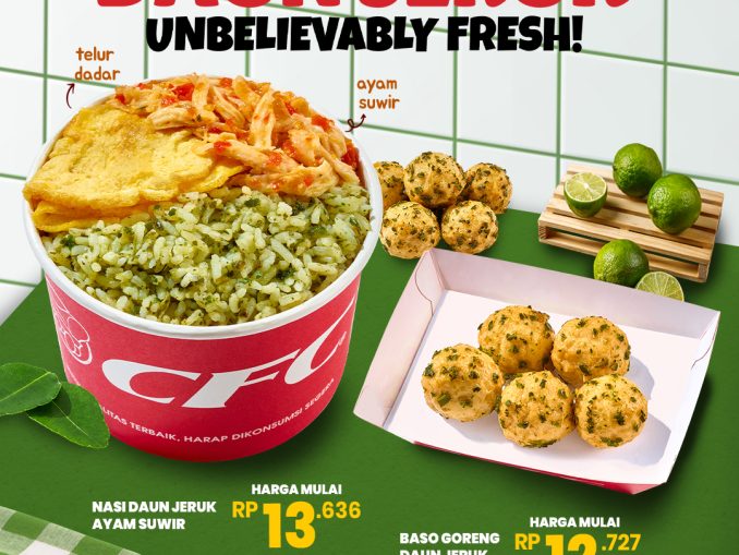Promo CFC Menu Baru! Daun Jeruk Harga mulai dari Rp12ribuan