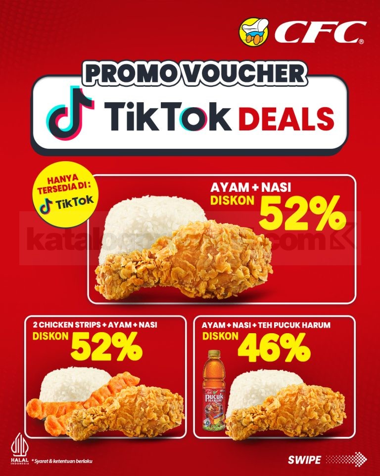 Promo CFC Tiktok Deals Voucher Diskon hingga 52%