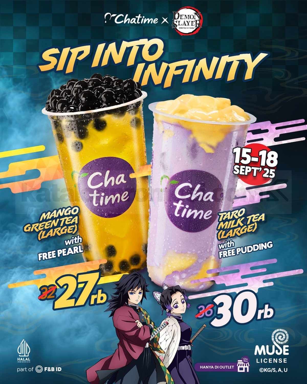 Promo Chatime x Demon Slayer Sip Into Infinity mulai dari Rp27Ribu