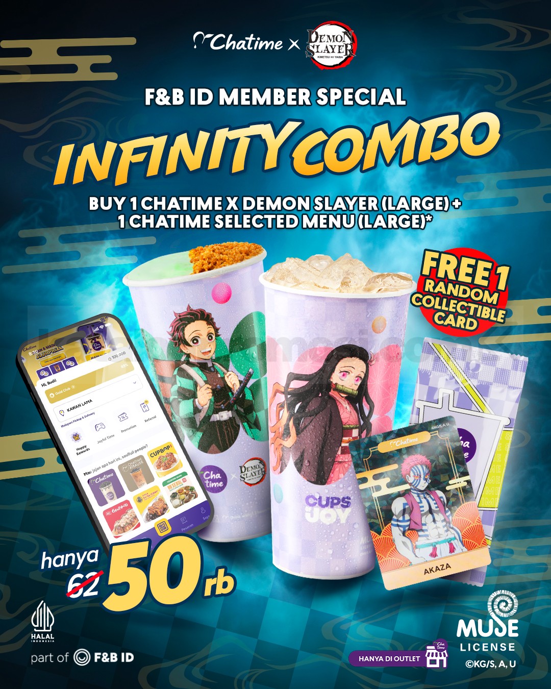 Promo Chatime x Demon Slayer Infinity Combo mulai Rp50Ribu