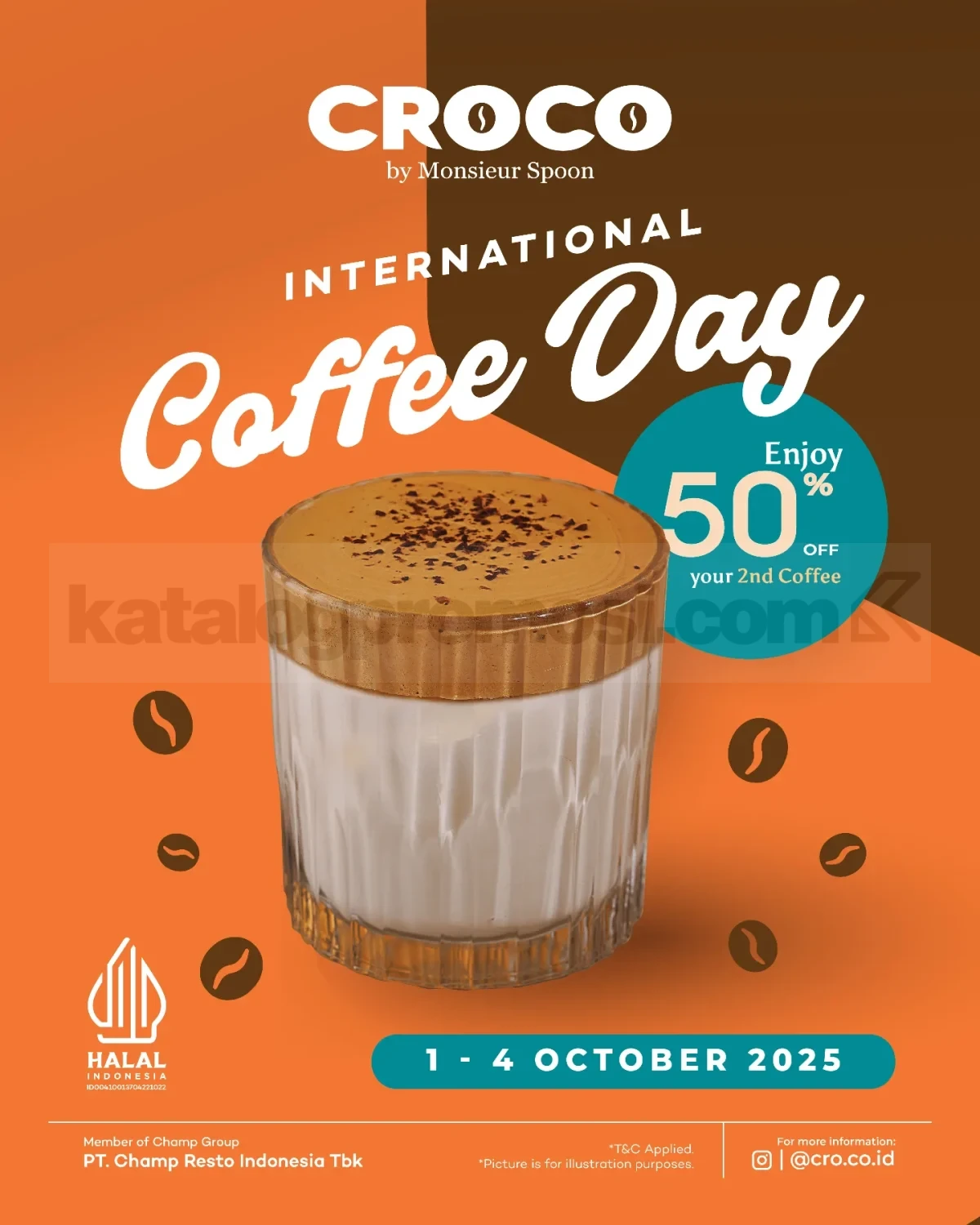 Promo Croco International Coffee Day Diskon 50%