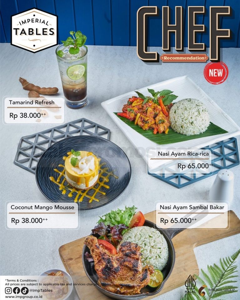 Promo Imperial Tables Chef Recommendation - Pilihan Menu Baru mulai ...
