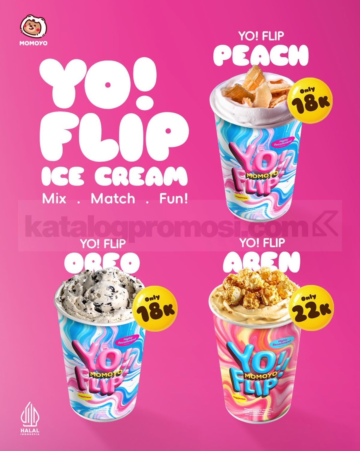 Promo Momoyo YO! FLIP Ice Cream mulai dari 18k