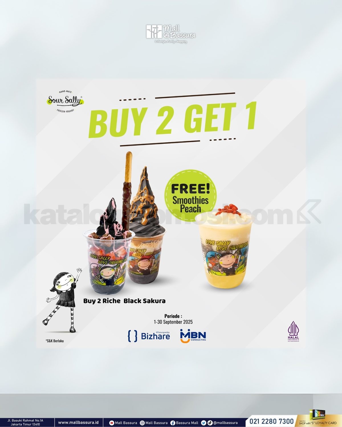 Promo Sour Sally Mall Bassura Beli 2 Riche Black Sakura Gratis 1 ...