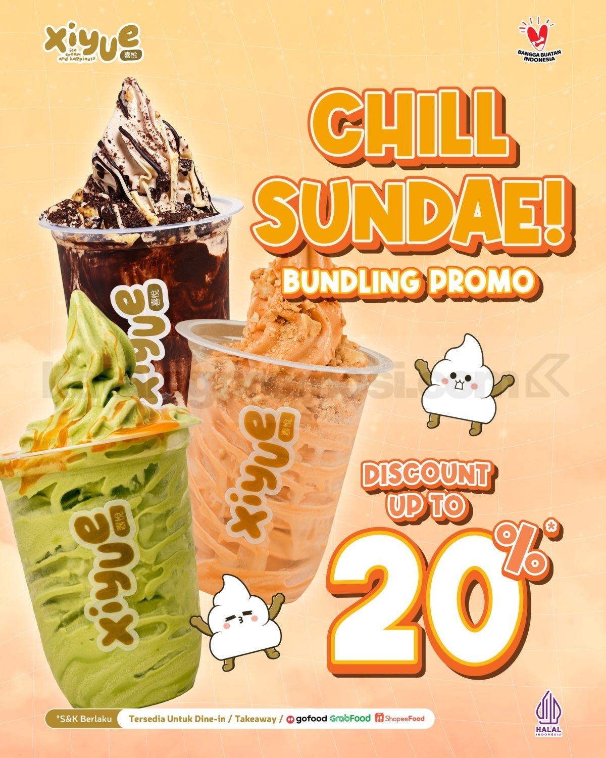 Promo XiYue Bundling Chill Sundae Diskon Hingga 20%