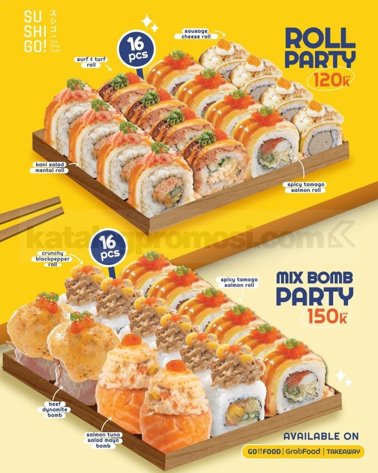 Promo SUSHIGO! PARTY PLATTER mulai Rp 120K++