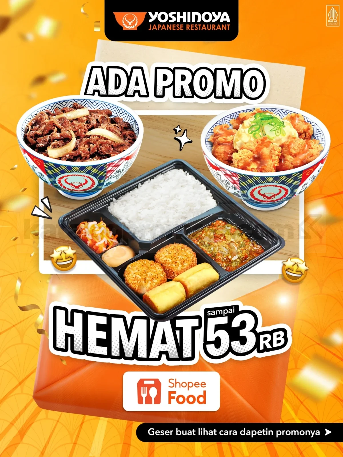 Promo Yoshinoya ShopeeFood Exclusive Makan Hemat Diskon hingga 30%