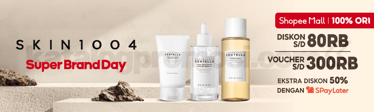Promo SKIN1004 di Shopee Diskon hingga 80K + Voucher 300K • SoPasti.Com