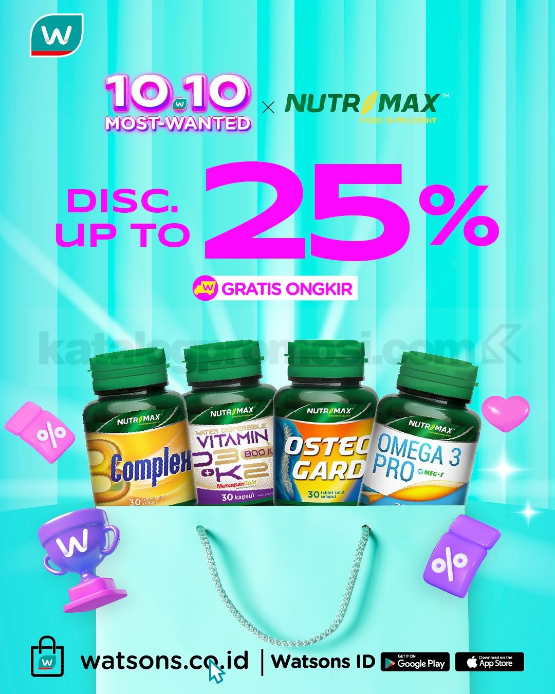 Promo Watsons 10.10 MOST WANTED! Diskon hingga 70%
