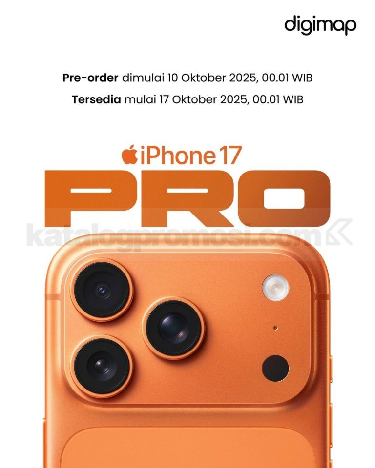 Pre-order iPhone 17, 17 Air, dan 17 Pro di Digimap