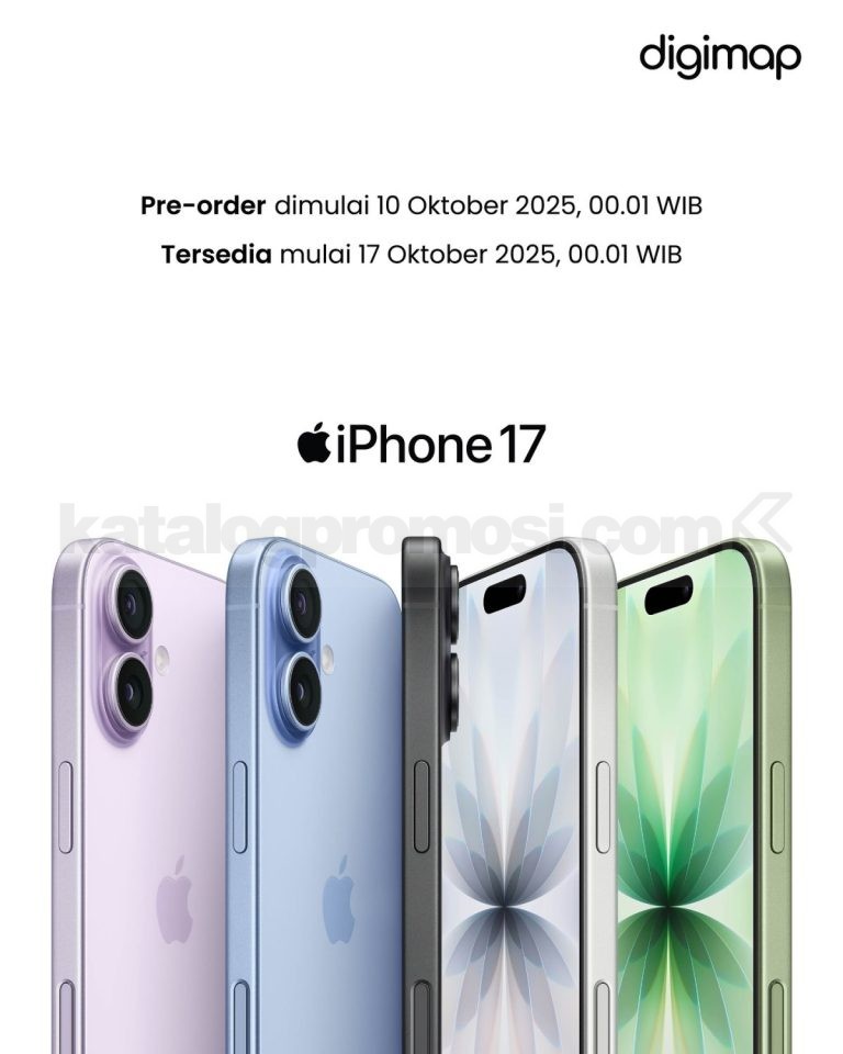 Pre-order iPhone 17, 17 Air, dan 17 Pro di Digimap